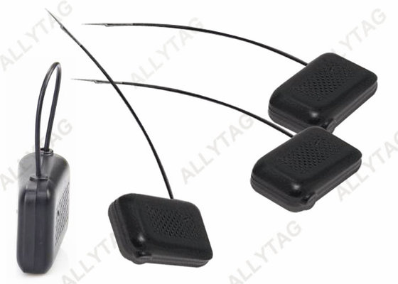 Store Security Lanyard Cable Tags AM / RF Cable Lock For Luxury Retail Items Black