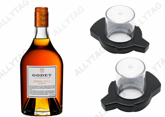 Alcohol Bottle Security Tags With Magnetic Lock / Transparent Cap