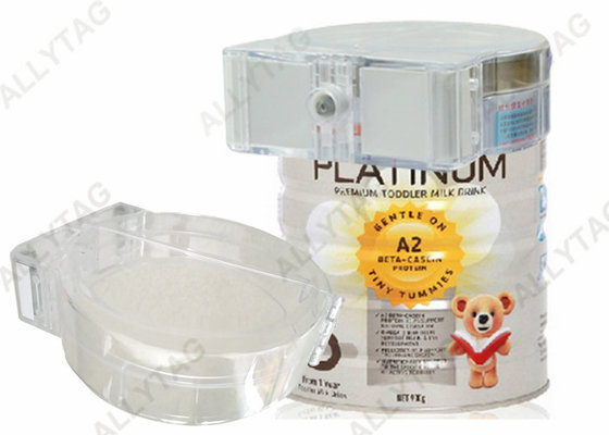 High Security Milk Can Cover Bottle Lock Tag Transparent 58Khz / 8.2Mhz Medium Size