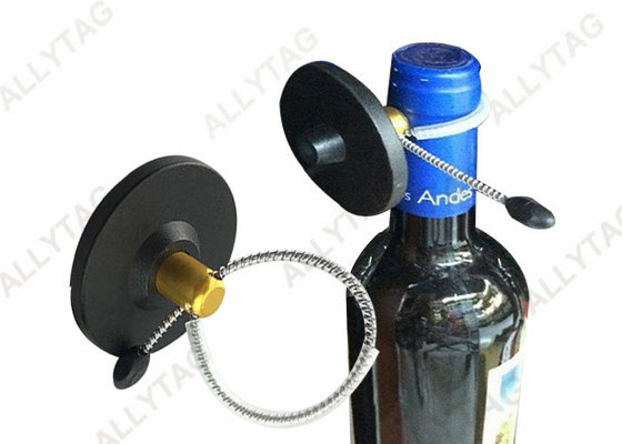 Wine RF Liquor Security Tags 50mm Diameter With Strong Cable  / EAS Bottle Tag
