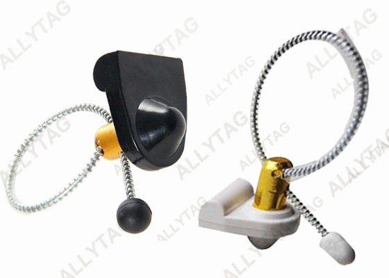 Stainless Steel Cable Lanyard Bottle Security Tags / AM 58Khz Wine Anti Theft Hard Tag