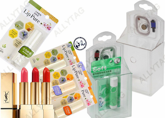 Cosmetic Security Safer Box EAS Anti Shoplifting Battery Lipstick Display Boxes Anti Theft