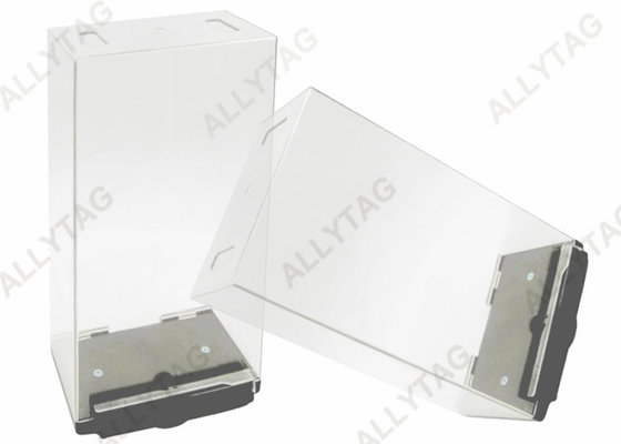 Reusable Clear EAS Safer Box For Cosmetics , Big Size Alarming Anti Theft Box