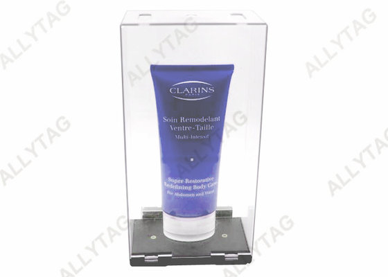 Reusable Clear EAS Safer Box For Cosmetics , Big Size Alarming Anti Theft Box