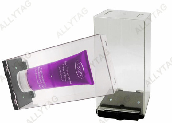 Reusable Clear EAS Safer Box For Cosmetics , Big Size Alarming Anti Theft Box
