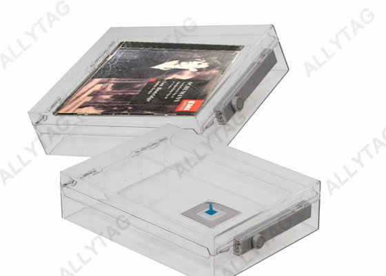 Transparent CD DVD Display EAS Safer Box For Retail Store Detection Range Around 1.2-1.5m