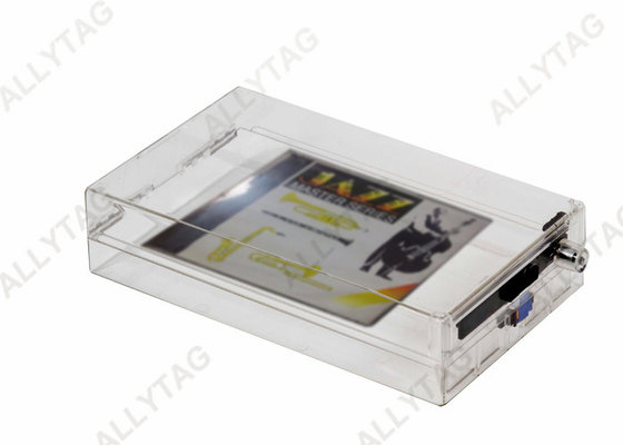 Fireproof RF 8.2Mhz EAS Safer Box DVD / CD Keeper Supermarket Display Box