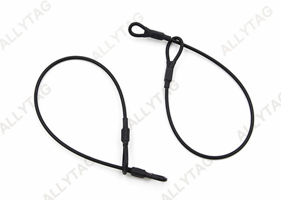 Two Loops Eas Lanyard Cable , Anti Theft Spare Parts Stainless Steel Materials