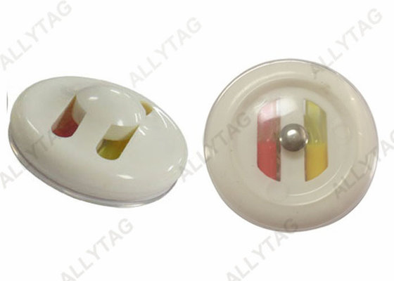 R50 50mm Diameter Ink Security Tag Magnetic Locking With Steel Balls