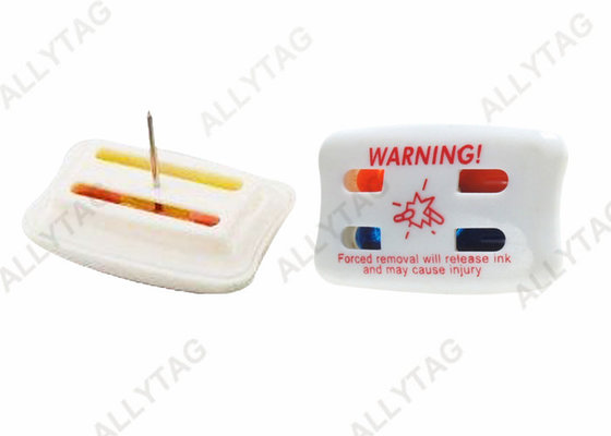 Clothing Stores Ink Security Tag 43 X 27mm With Red / Blue Color