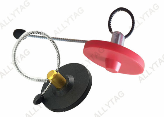 Magnetic Lock Liquor Bottle Security Tags R50 Red / Black Color Anti Shoplifting Hard Tag