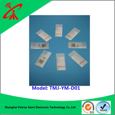 China Soft Custom Woven Labels For Eas , 8.2 Mhz Security Labels For Video Store supplier