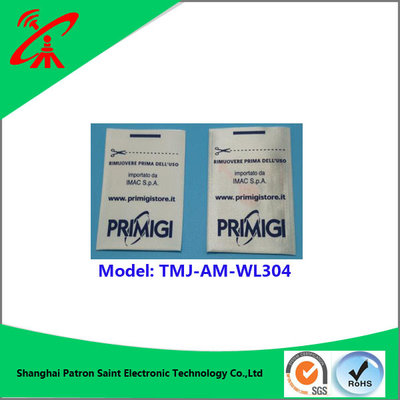 China 8.2MHZ Magnetic Security Custom Woven Labels For Eas Garment Alarm RF Security Tags supplier