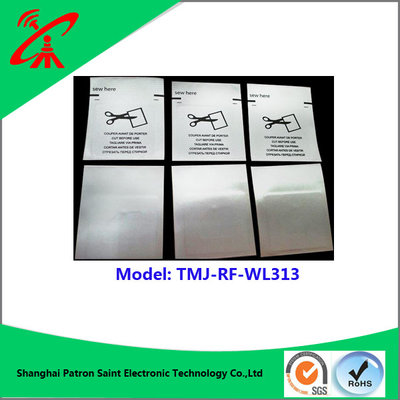 China Retail Shop Display RF Soft Custom Woven Labels Magnetic Security Tag supplier