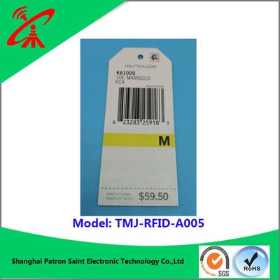 China paper Printable Rfid Labels For garments Euro standard new style and high quality clothing paper rfid tag supplier
