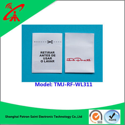China Custom Design RF Security Tags Woven 8.2 Mhz Security Labels for clothes supplier