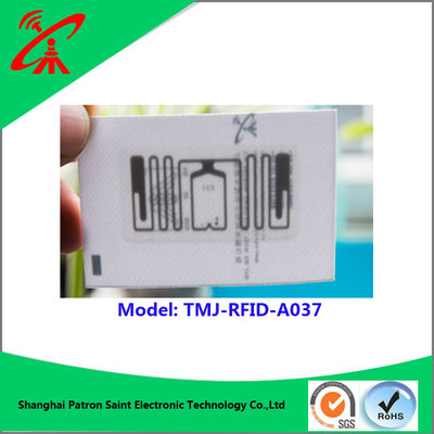 China ISO18000-6C UHF RFID Tag UHF RFID Woven Label For Clothing 860 - 960mhz supplier