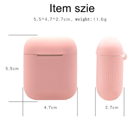 Silicone Protective Shockproof Wireless Charging Earbuds Case Cover Skin Compatible for Apple AirPods 1 & 2 supplier
