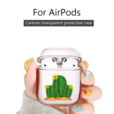 Music tracker Protective Cartoon Clear PC Cover Chargeable Headphone Case for Apple Airpods 1&2 Charging Case  supplier