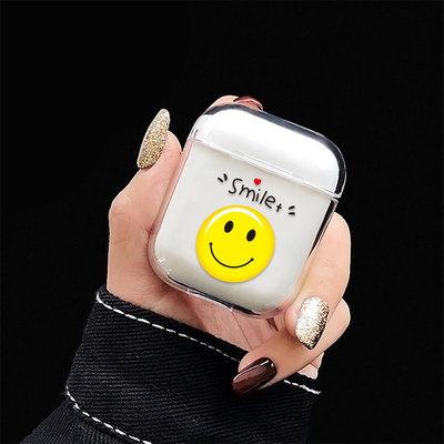 Music tracker Protective Cartoon Clear PC Cover Chargeable Headphone Case for Apple Airpods 1&2 Charging Case  supplier