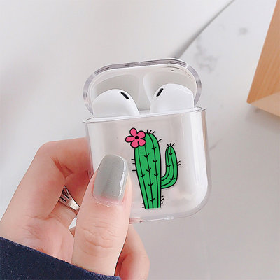 Music tracker Protective Cartoon Clear PC Cover Chargeable Headphone Case for Apple Airpods 1&2 Charging Case  supplier