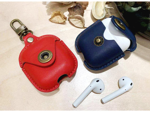 For AirPods 2 & 1 Leather Case Protective Silicone Cover and Skin Compatible with Apple AirPods supplier