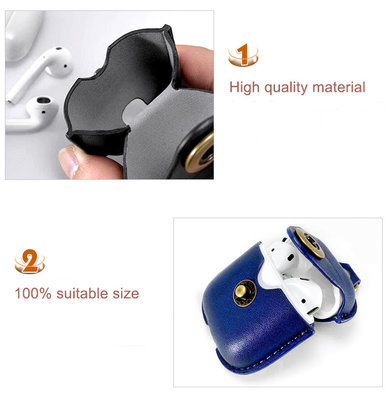 For AirPods 2 & 1 Leather Case Protective Silicone Cover and Skin Compatible with Apple AirPods supplier