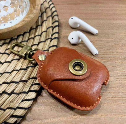 For AirPods 2 & 1 Leather Case Protective Silicone Cover and Skin Compatible with Apple AirPods supplier