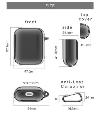 Plating 360°Protective Shockproof Airpods Silicone Case Cover Compatible with Apple Airpods 2 &1 (Front LED Visible) supplier