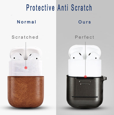 Shockproof Case Cover Portable Protective Silicone Metal Skin Cover Case for Airpods 2 & 1 supplier