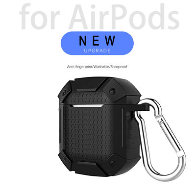 Shock Resistant Silicone Airpods Case Cover and Skin with Keychain for Airpods 1 & 2 supplier