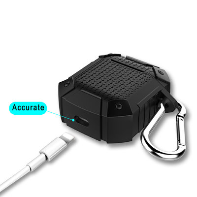 Shock Resistant Silicone Airpods Case Cover and Skin with Keychain for Airpods 1 & 2 supplier