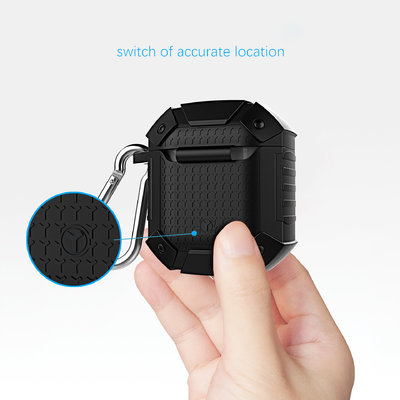 Shock Resistant Silicone Airpods Case Cover and Skin with Keychain for Airpods 1 & 2 supplier