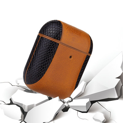 Genuine Leather Case Front LED Visible Charging Cover for Apple AirPod 2 & 1 supplier