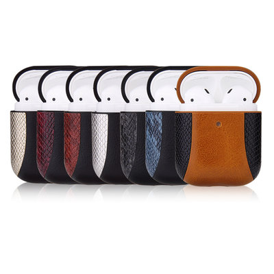 Genuine Leather Case Front LED Visible Charging Cover for Apple AirPod 2 & 1 supplier