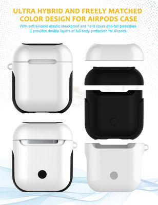  Shockproof Protective Portable Soft TPU+Hard Cover Accessories for Apple AirPod Charging case 2 & 1 supplier
