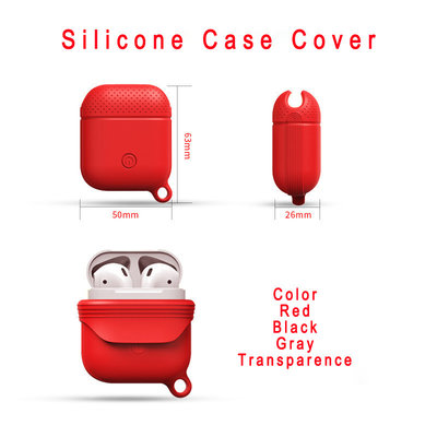 Protective Shockproof Silicone Case for Airpods 1st/2nd Charging Case supplier