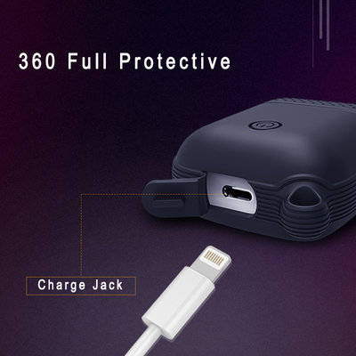 Protective Shockproof Silicone Case for Airpods 1st/2nd Charging Case supplier
