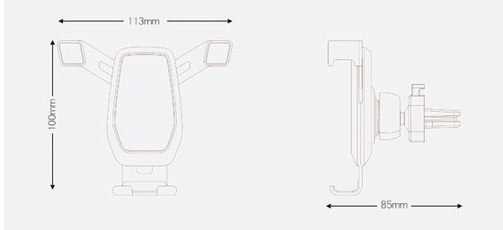 360 degree rotation air vent Car Phone Mount Holder for Car for Iphone 11 max pro cell phone supplier