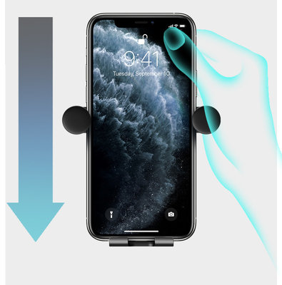 Car Mount Phone Holder Automatic Locking Universal Air Vent GPS Cell Phone Holder for Car for iPhone X/8/7/7P/6s/6P/5S supplier