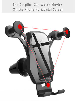 Car Mount Phone Holder Automatic Locking Universal Air Vent GPS Cell Phone Holder for Car for iPhone X/8/7/7P/6s/6P/5S supplier