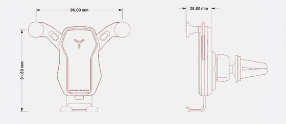 Car Mount Phone Holder Automatic Locking Universal Air Vent GPS Cell Phone Holder for Car for iPhone X/8/7/7P/6s/6P/5S supplier