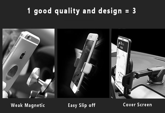360 Degree Rotation Anti-Slip Phone Strong Universal Magnetic Vent Clip Mount Non-Sticky for Safe GPS supplier