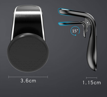 360 Degree Rotation Anti-Slip Phone Strong Universal Magnetic Vent Clip Mount Non-Sticky for Safe GPS supplier