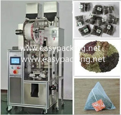 Eletctronic sclae automatic pyramid nylon tea bag packing machine with envelop