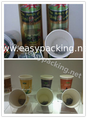 Tea cup filling and sealing machine .Easy and fashion drink