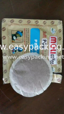 Automatic round shape  tea /coffee pod packaging machine with envelop Automatic Nespresso Coffee Pod Filling Machine