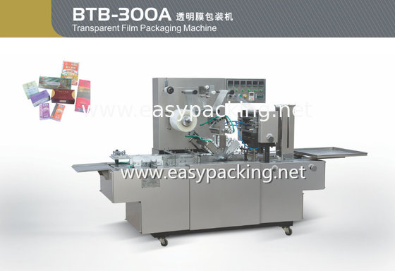 BTB-300 Automatic Soap Cellophane Wrapping Machine with gold tear tape/Cellophane Wrapping Machine