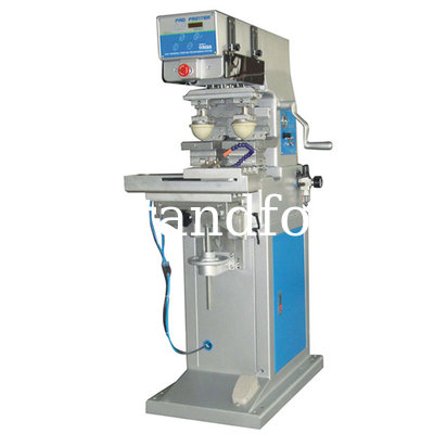 Multi-function pneumatic 2 color pad printing machine with shuttle for gift printing