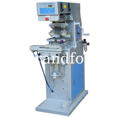 high quality new gravure pneumatic 2 color pad printer with shuttle